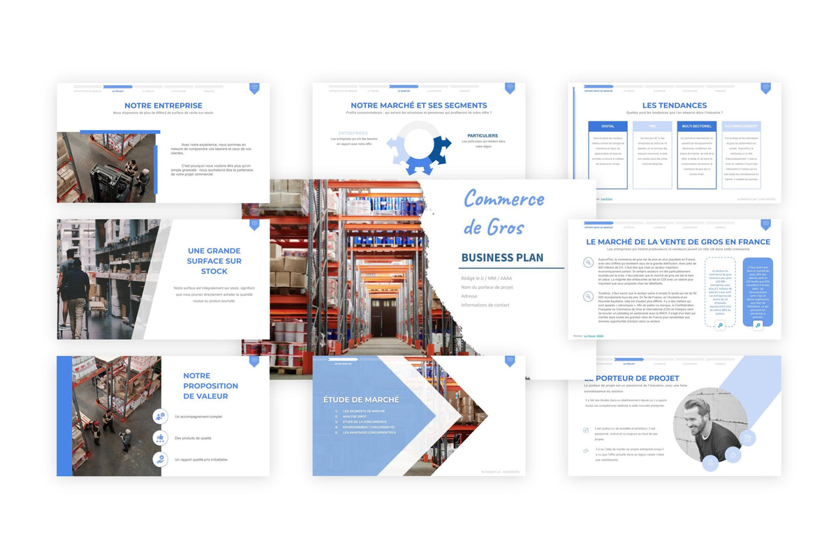 Réussir le business plan d'un commerce de gros (exemple)